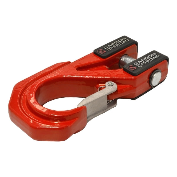 Carbon Offroad Mega Pro Winch Hook - Red