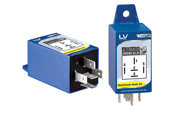 LV 12/24V 8AMP Alternator Sensing Relay 5 PIN Universal Application, V