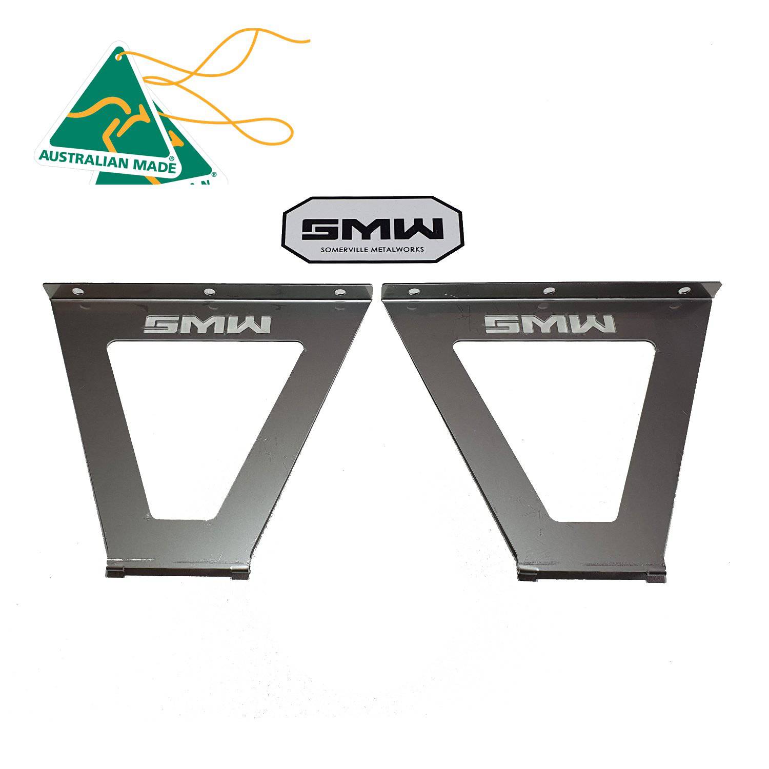 SMW Stainless Steel Overhead Oven Mounting Brackets (No Bolts)