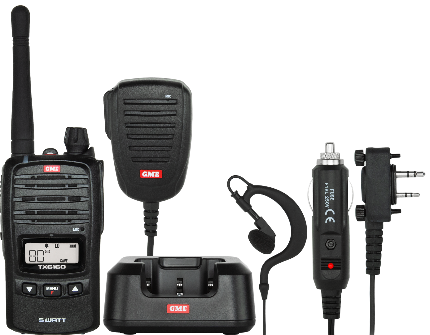 GME TX6160 5/1 Watt UHF CB Handheld Radio