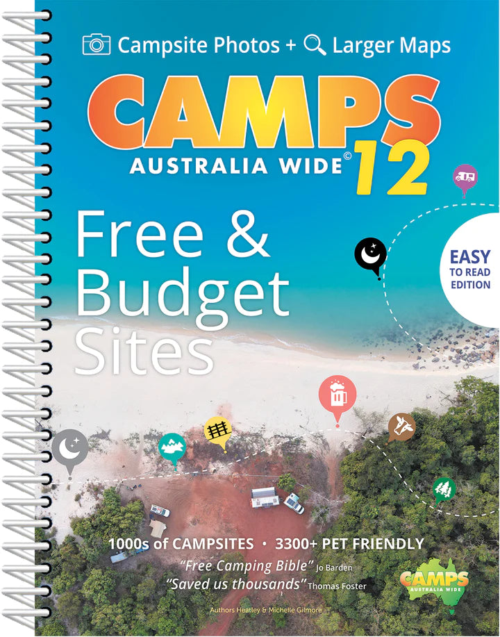 Camps 12 Easy to Read, Campsite Photos and Larger Maps (B4 size)